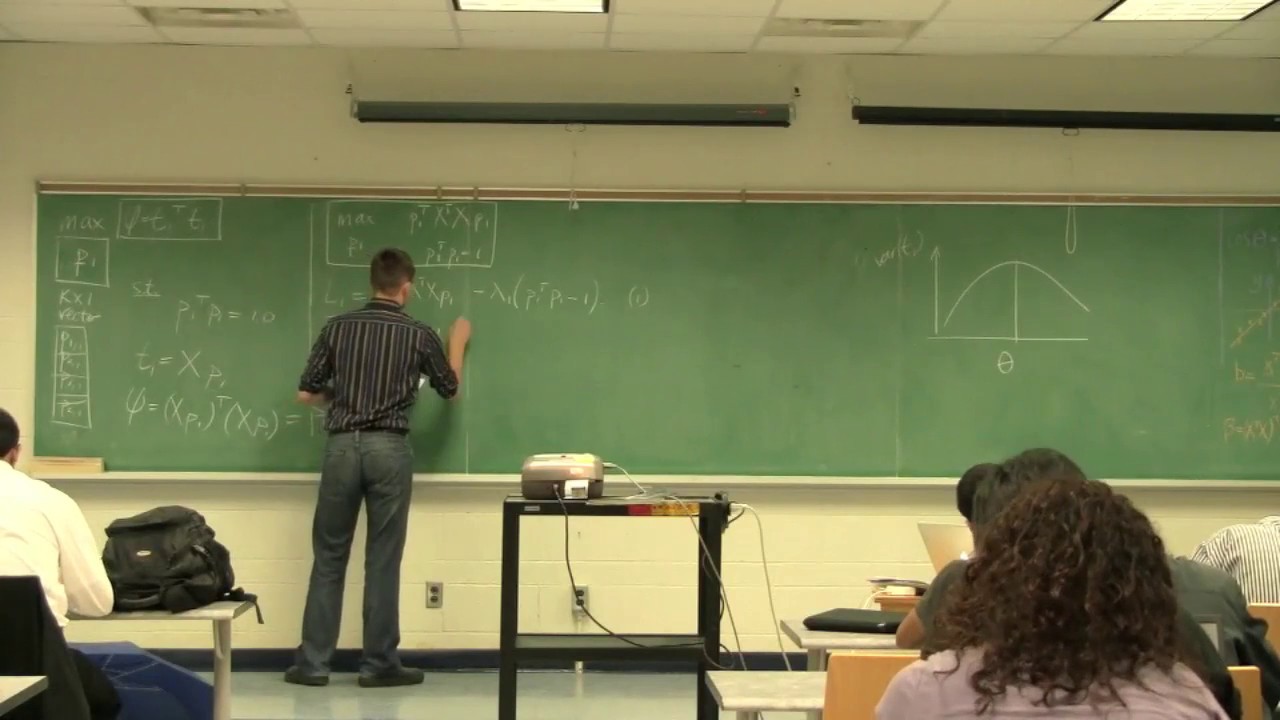 Latent Variable Methods 2011 - Class 03B - YouTube