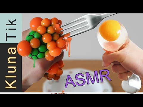STRESS BALLS for LUNCH!!  ASMR Kluna Tik Dinner #23 | ASMR eating sounds no talk