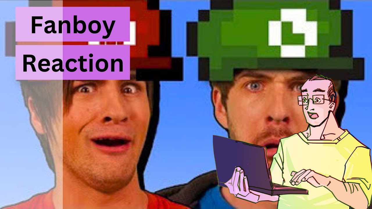 Fanboy Reacts: 'WE'RE IN SUPER MARIO!' @smosh - YouTube