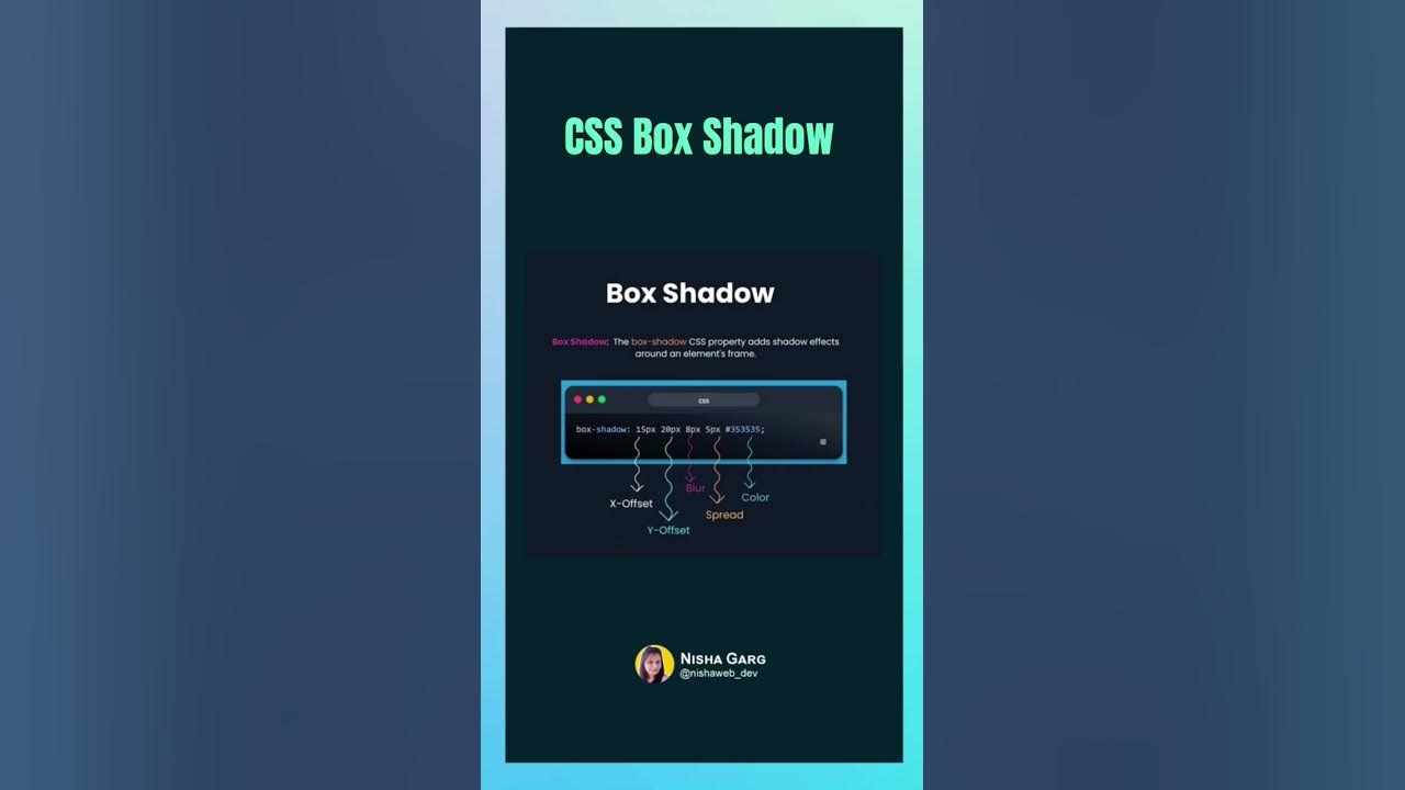 Follow Nishawebdev For More Html Css Coding Boxshadow Frontendchallenge 