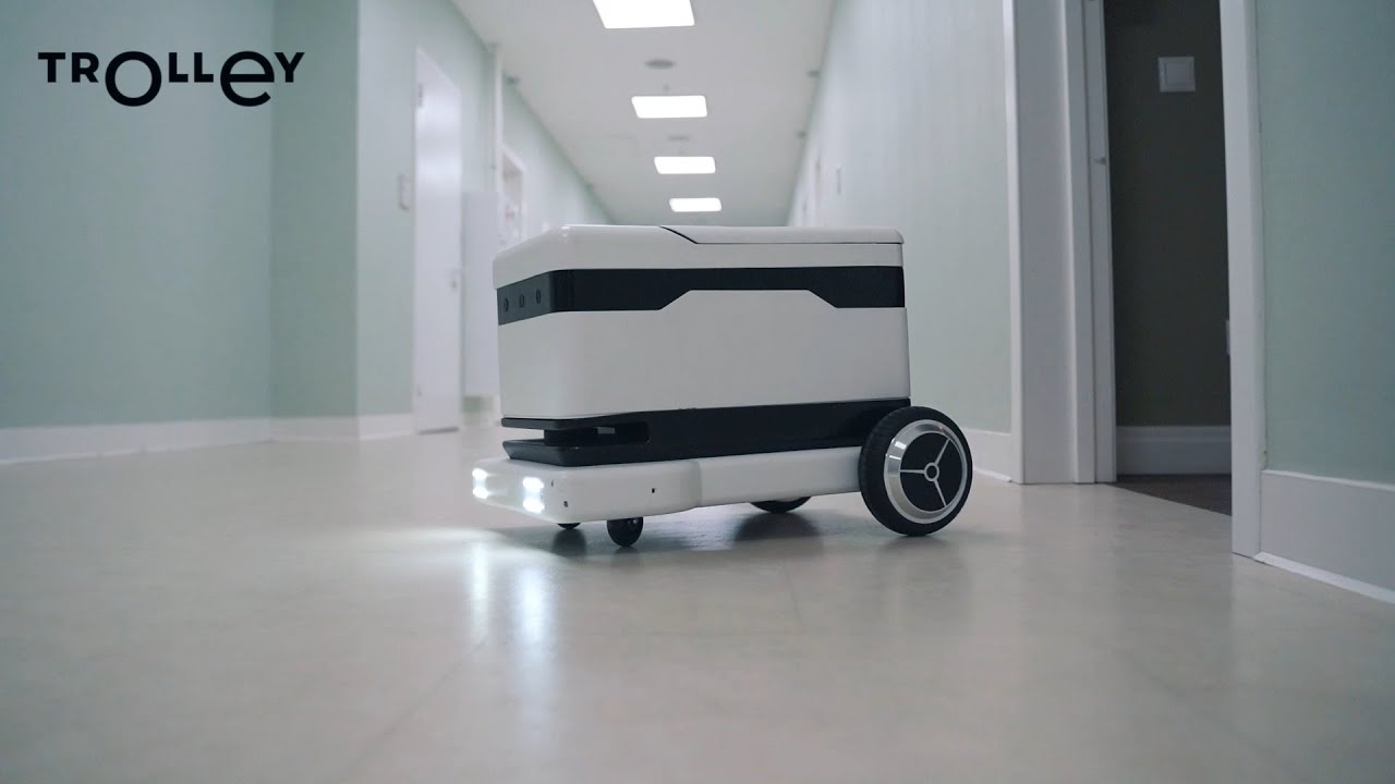 Robotic system for indoor delivery - Trolley Courier - YouTube