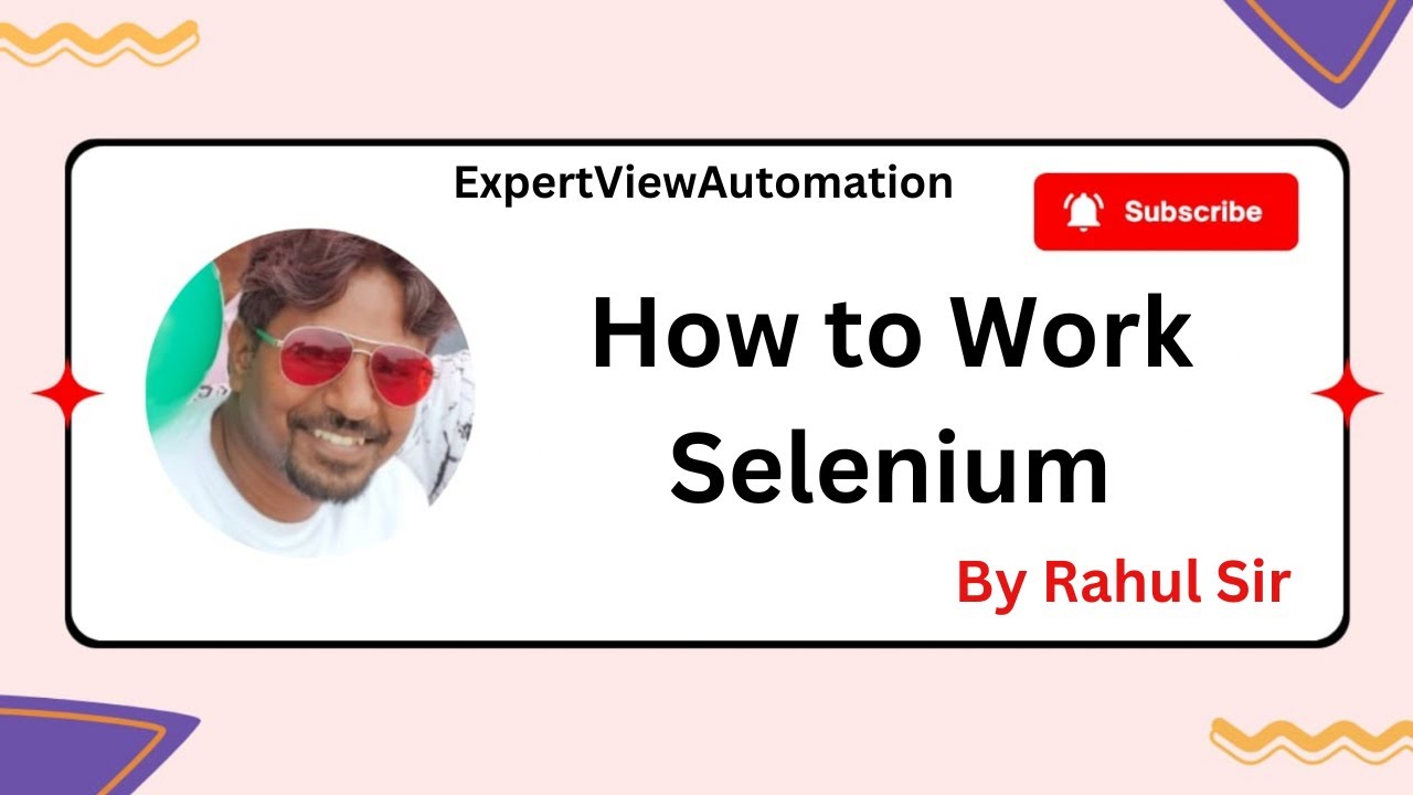 selenium work by Rahul sir - YouTube