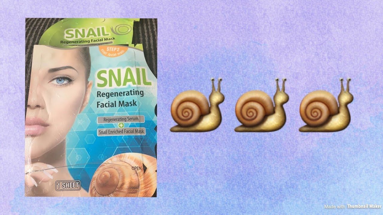 SNAIL 🐌🐌🐌 face mask - YouTube