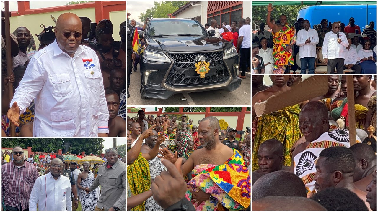 Wow🔥prez Nana Addo Bawumia Kennedy And C Wontumi Storm Manhyia To