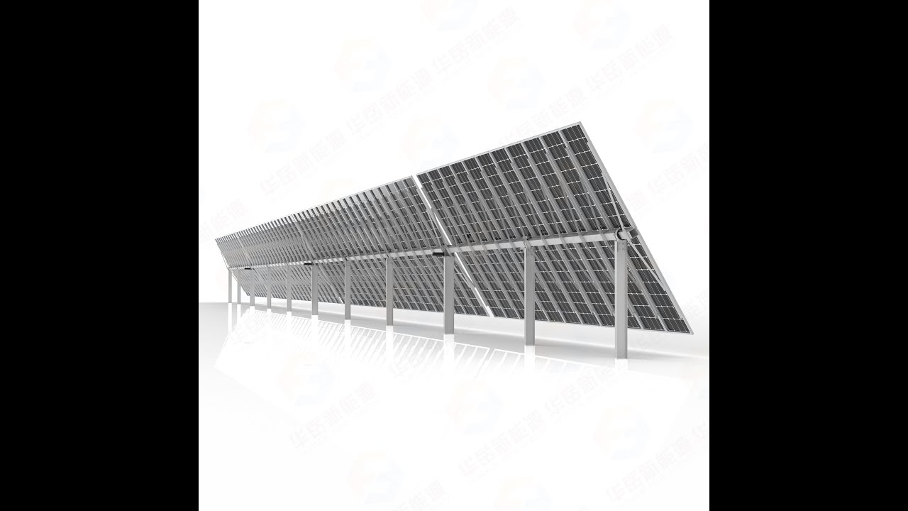 120P horizontal single axis solar tracker - YouTube