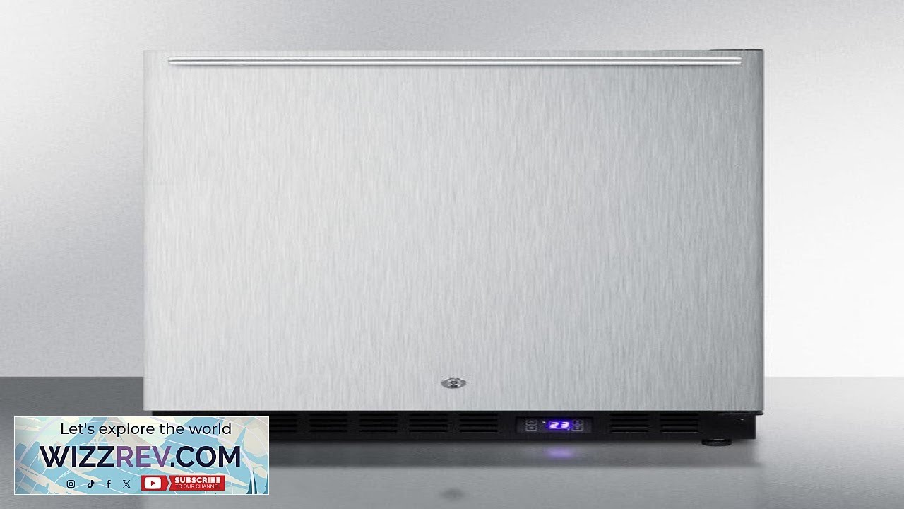 Summit 24" Wide Outdoor All Freezer With Icemaker - YouTube