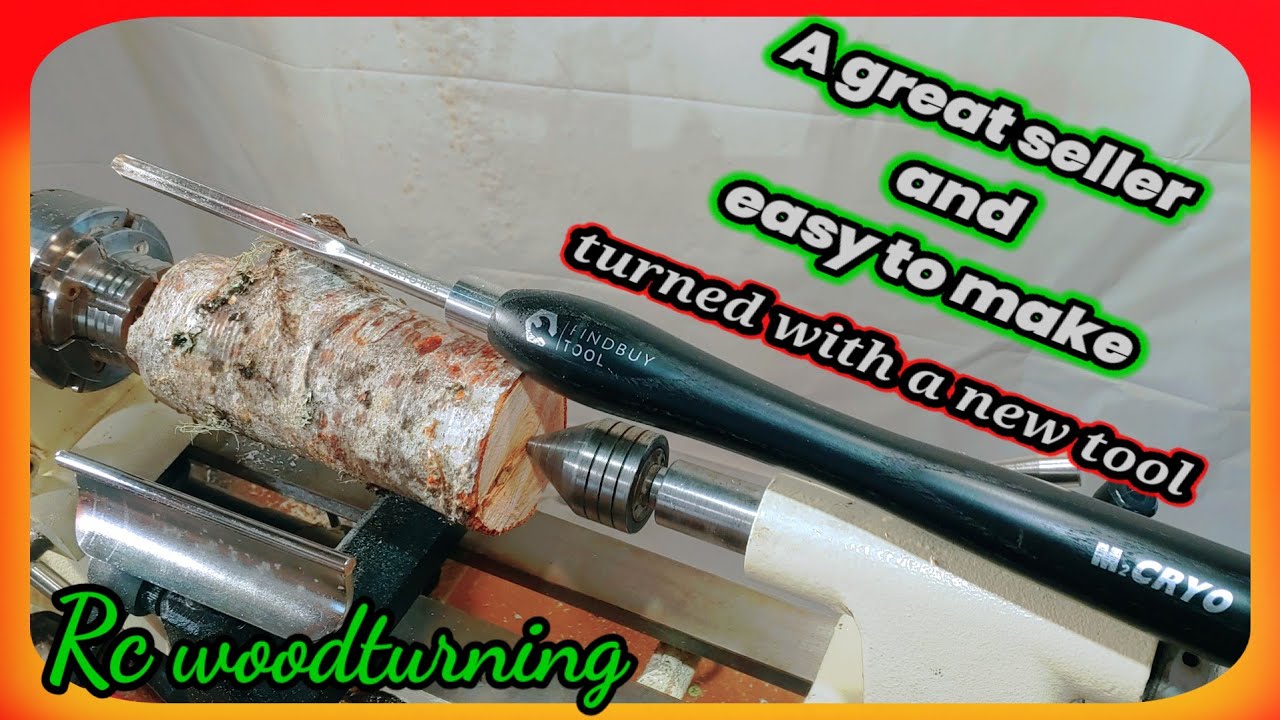 wood turning a easy project with a new tool - YouTube