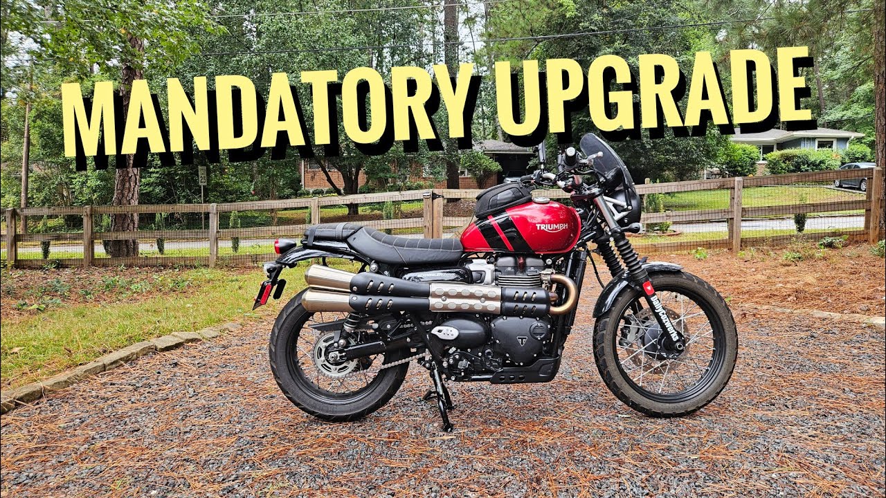 Installing a Center Stand on the Triumph Scrambler 900 - YouTube