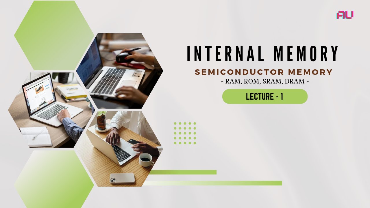 L-1 || SEMICONDUCTOR MAIN MEMORY || ORGANISATION || RAM,ROM,SRAM,DRAM ...