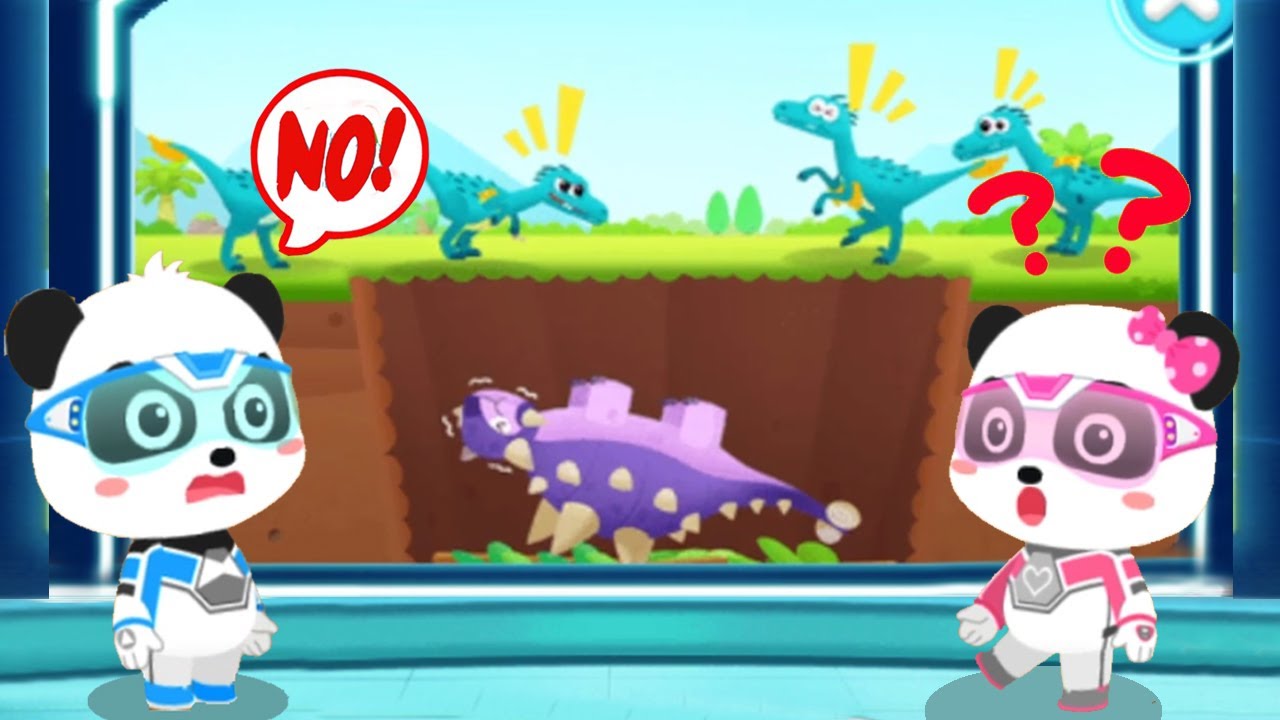 Little Panda: Dinosaur Rescue Team - Help Kiki and Rescue the Trapped ...