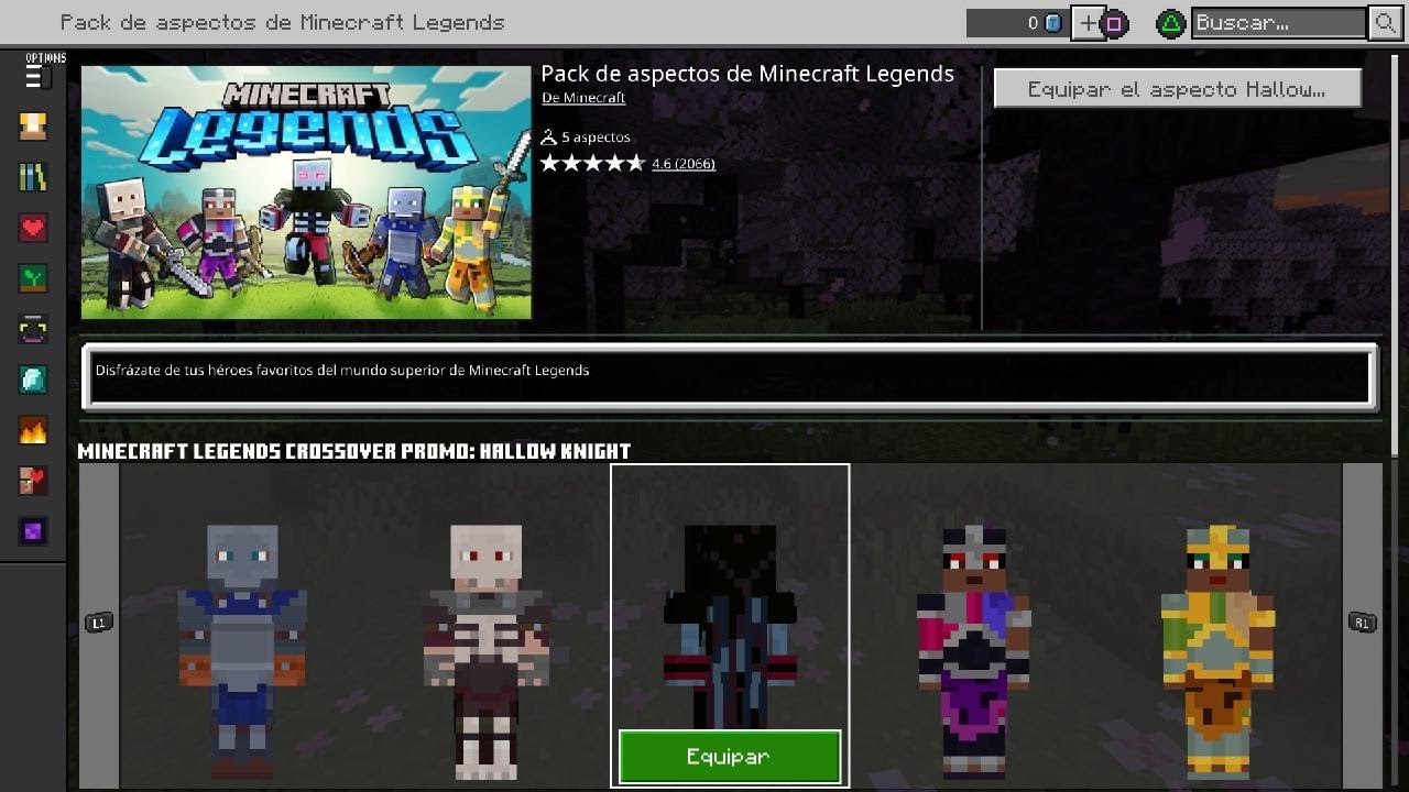 Pack de aspectos de Minecraft Legends / GRATIS PARA TODOS - YouTube
