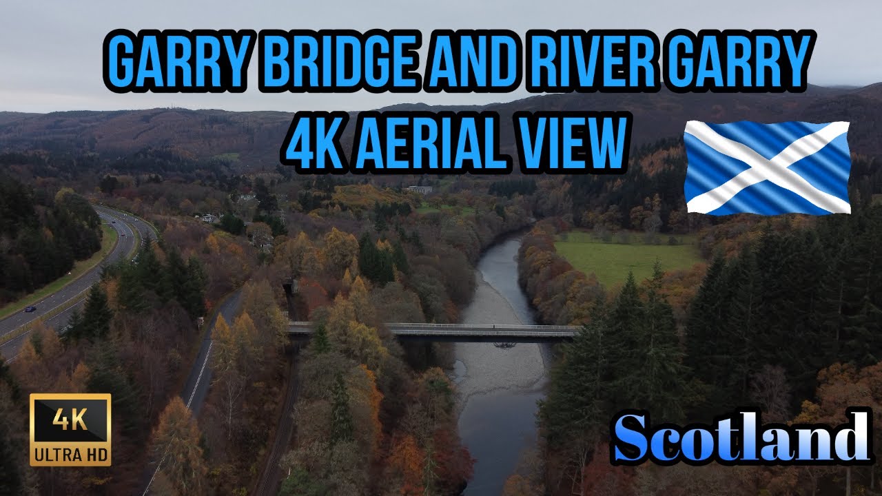 4K Drone Footage Scotland📸River Garry and Garry Bridge Perthshire - YouTube
