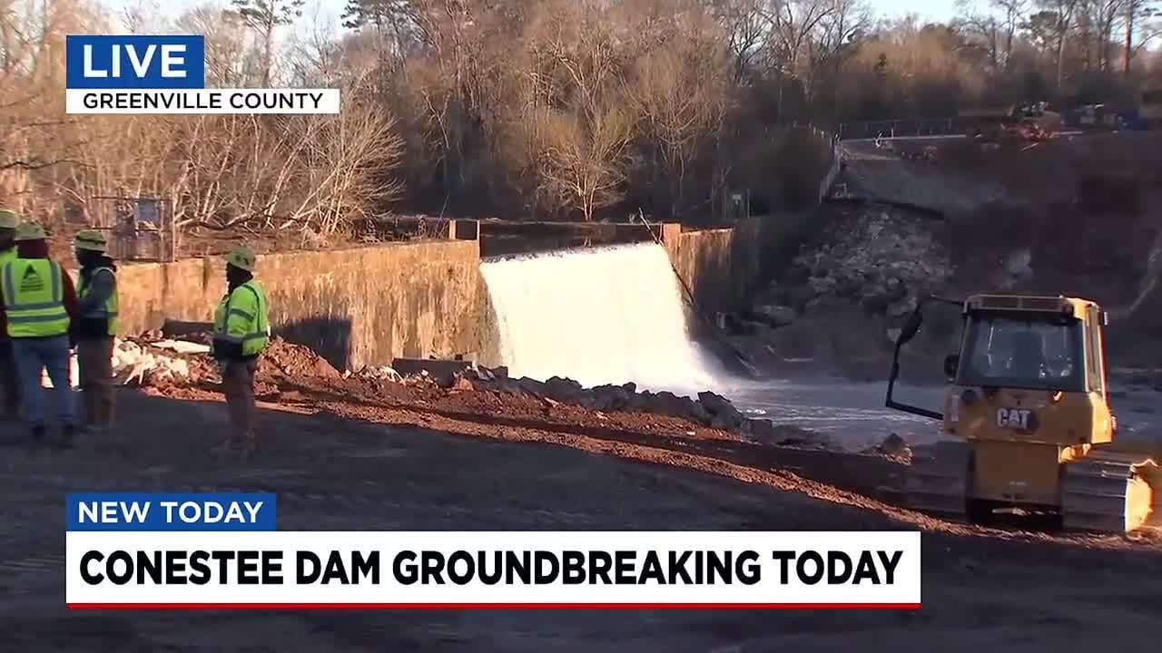 Conestee Dam groundbreaking - YouTube