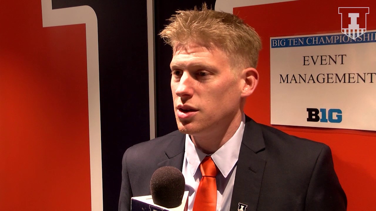 Illini M Gymnastics - Justin Spring - Big Ten Post-Meet 4/7/17 - YouTube