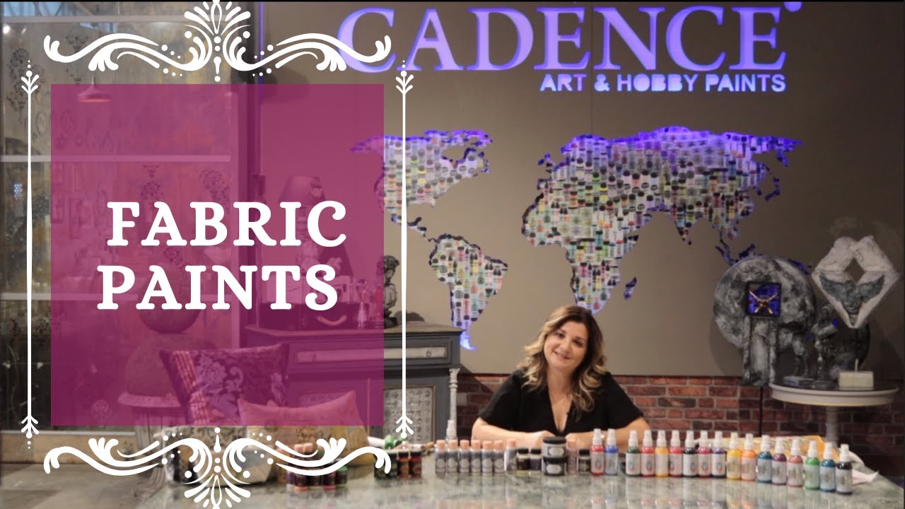 Cadence Fabric Paints & Applications - YouTube