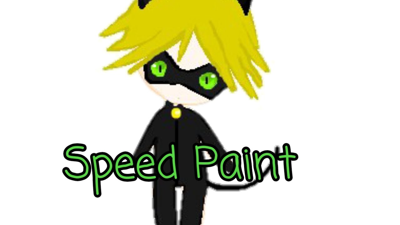 Speed Paint #5 Кот Нуар (Miraculous Lady Bag) - YouTube