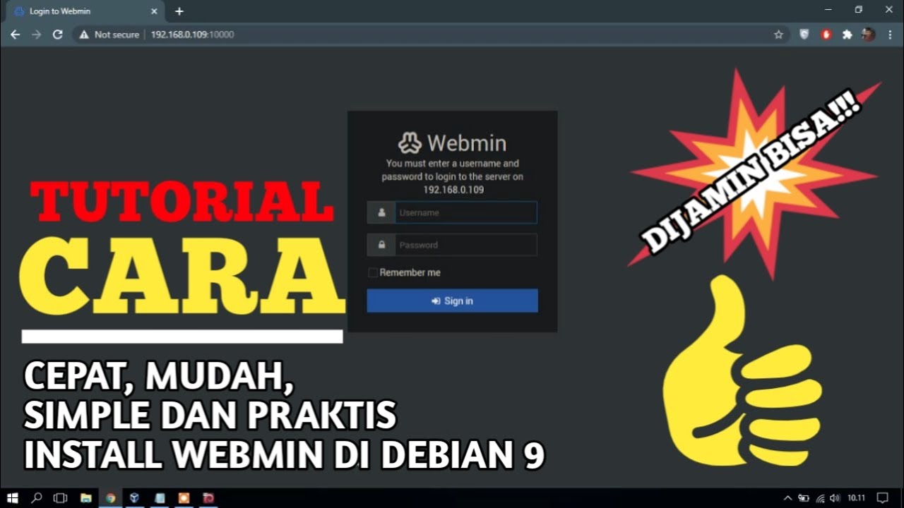 TUTORIAL CARA INSTALL WEBMIN DI DEBIAN 9. (CEPAT, MUDAH, SIMPLE DAN PRAKTIS)!!! - YouTube
