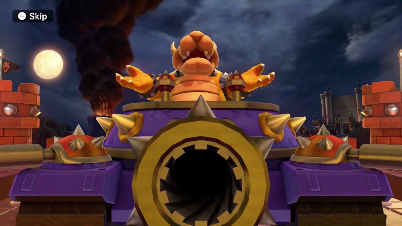 Mario Party 10 minigame: Bowser's Tank Terror 60fps - YouTube