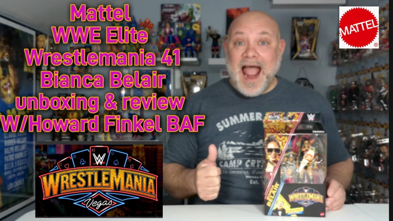 Bianca Belair Mattel WWE Elite Wrestlemania 41 (Vegas) unboxing ...