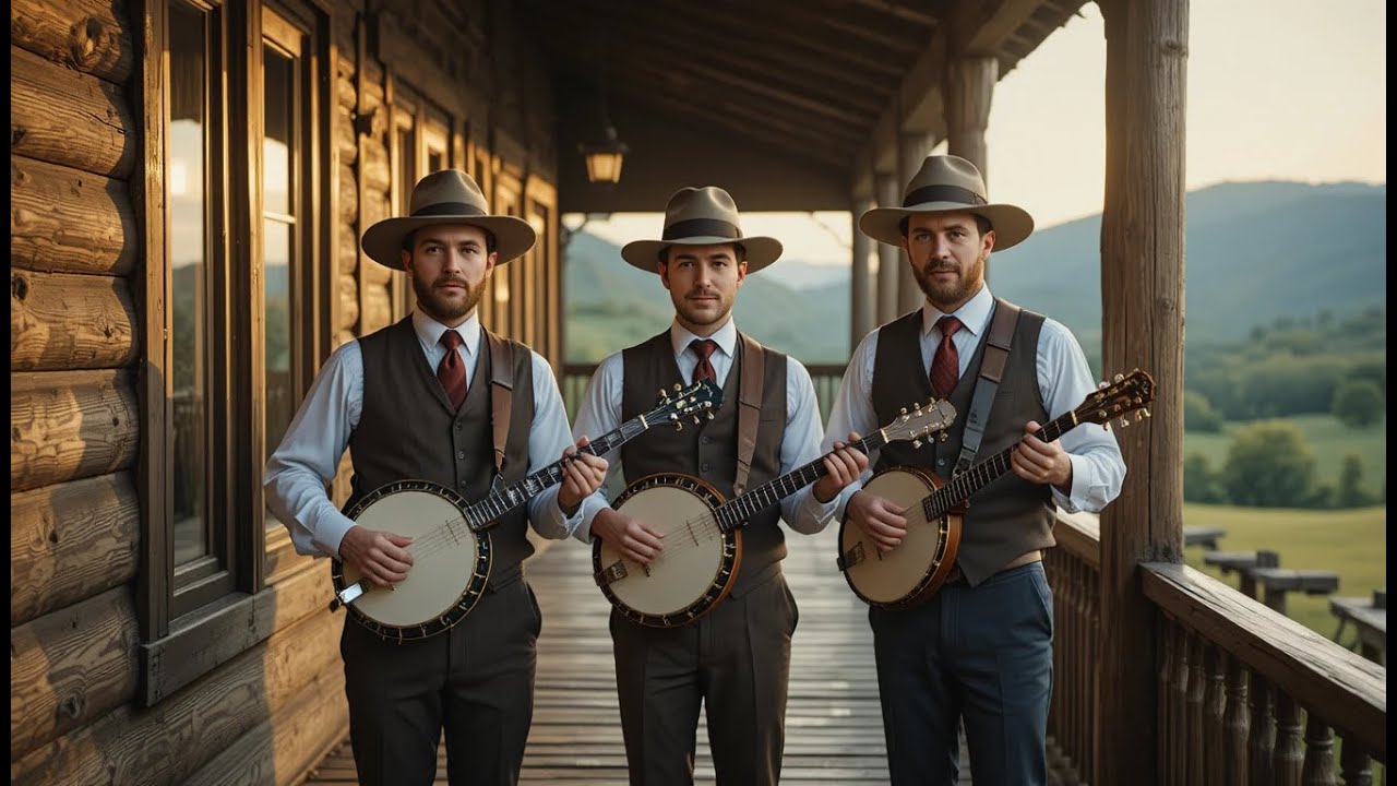 Appalachian Bluegrass 1950s • Soft, Calm Banjo & Fiddle Sounds - YouTube