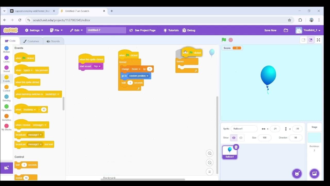 How to make Clicker Game in MIT Scratch - YouTube