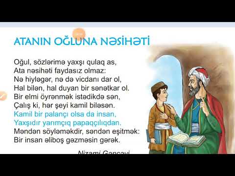 Atanın oğluna nəsihəti səhifə 47. Nizami Gəncəvi