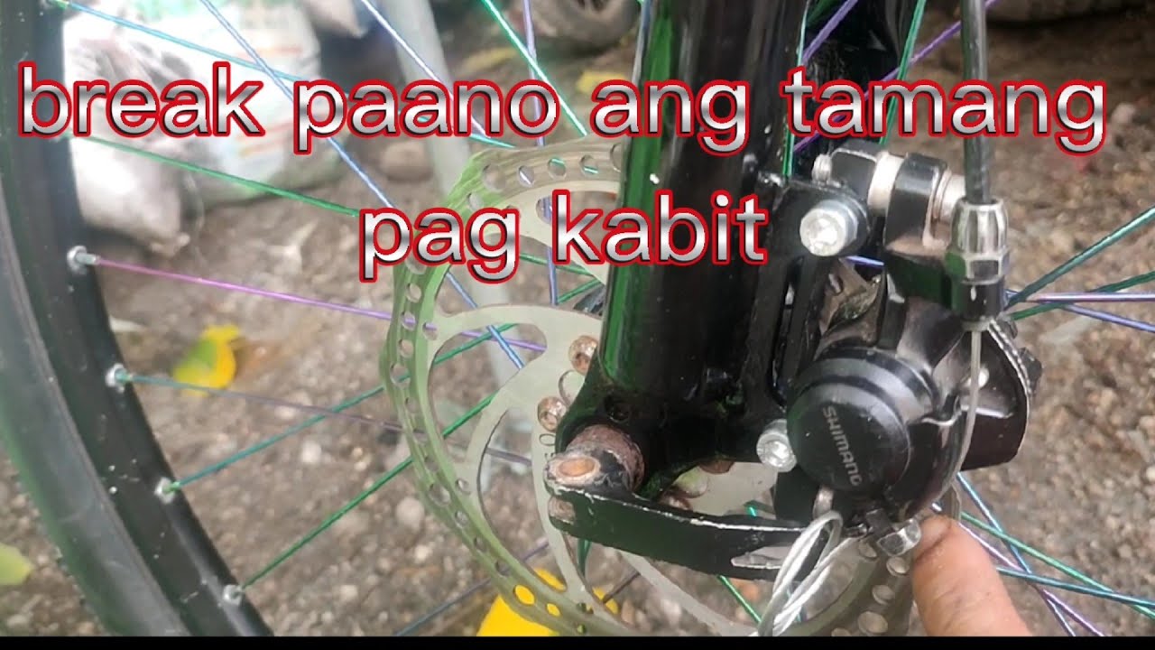Paano magkabit ng preno ng bike - YouTube
