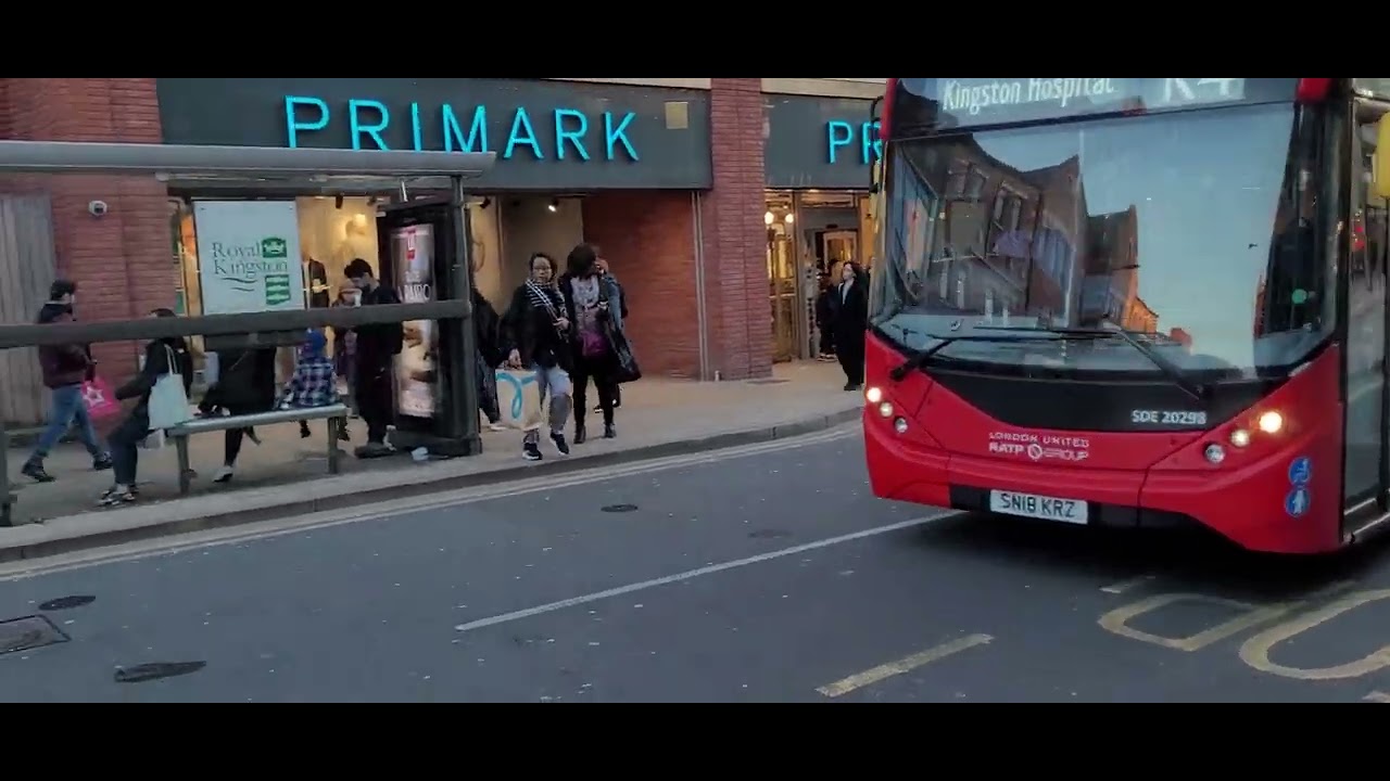 BUS ROUTE K4 IN KINGSTON UPON THAMES - YouTube