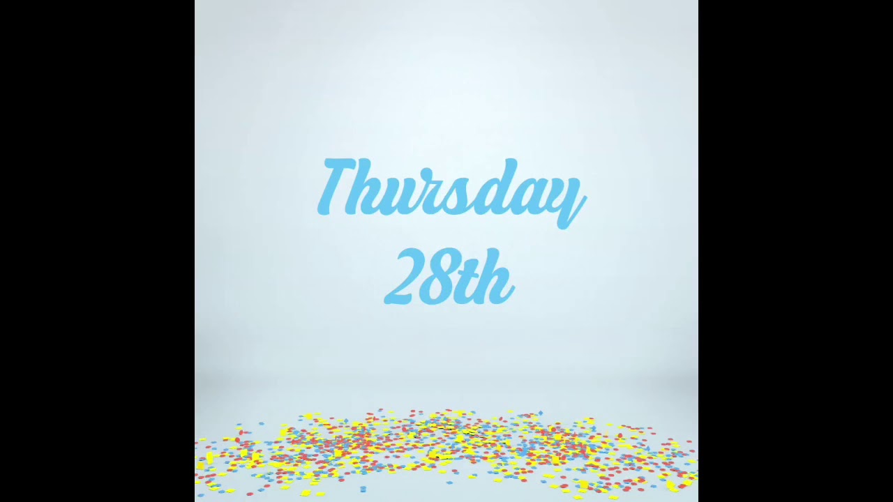 Thursday 28th - YouTube
