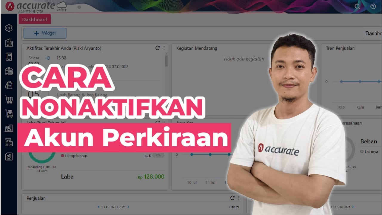Cara Nonaktifkan Akun Perkiraan / Chart of Account (COA) - YouTube
