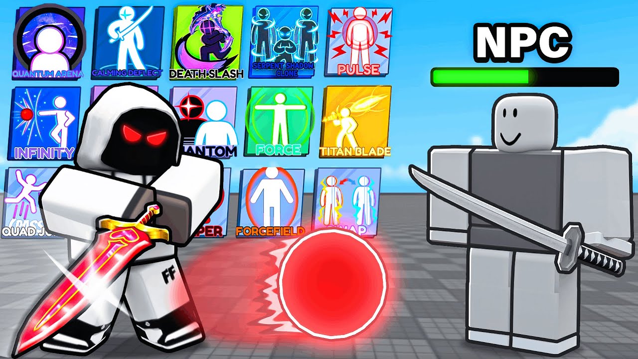 EVERY ABILITY vs NPC MODE In Blade Ball.. - YouTube