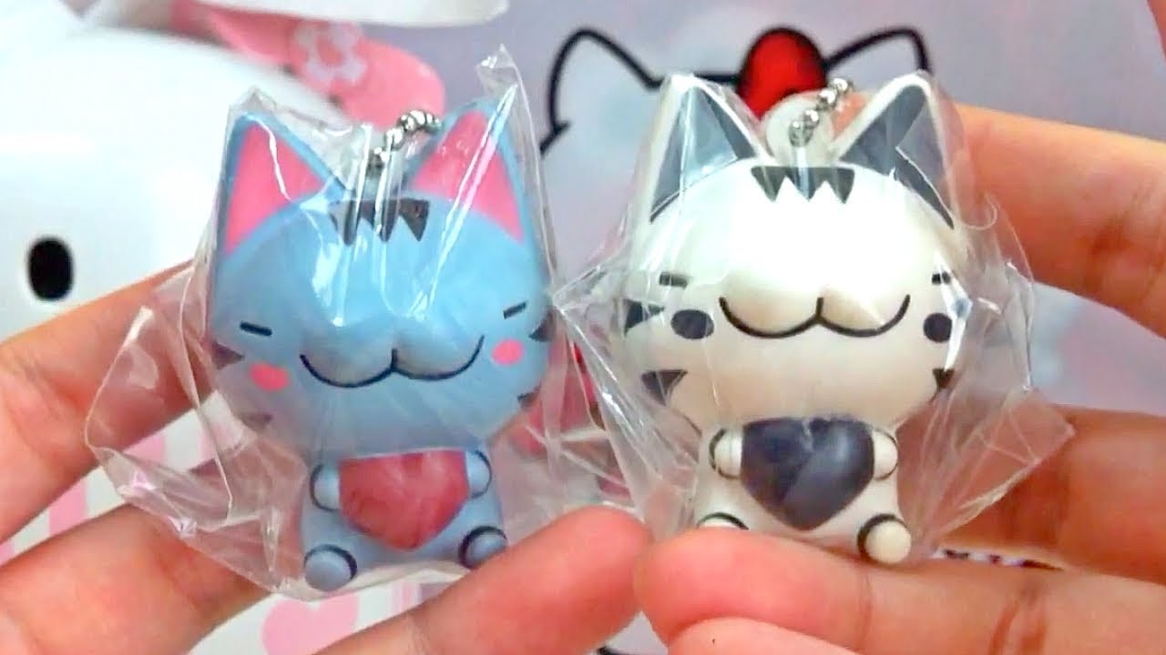 Rare & Cute BANDAI Puni Puni Chibi Squishy Squeeze - YouTube