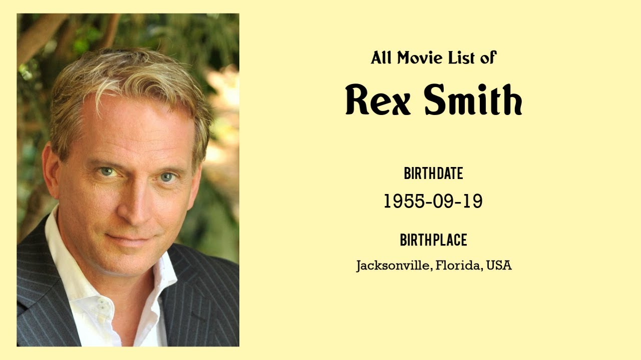 Rex Smith Movies list Rex Smith| Filmography of Rex Smith - YouTube