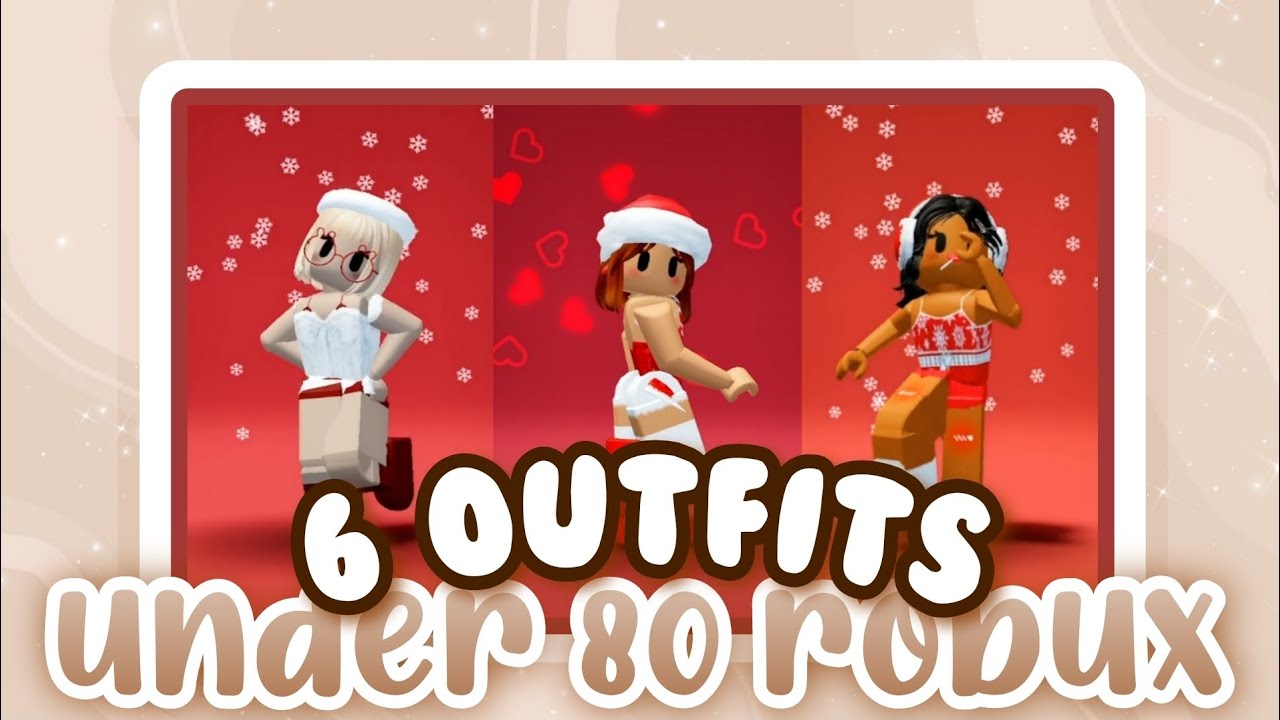 ⋆｡ﾟ☁︎｡⋆ 6 Festive Christmas Roblox Outfit Ideas under 80 robux 💚 🎄 ⋆｡ﾟ☁ ...
