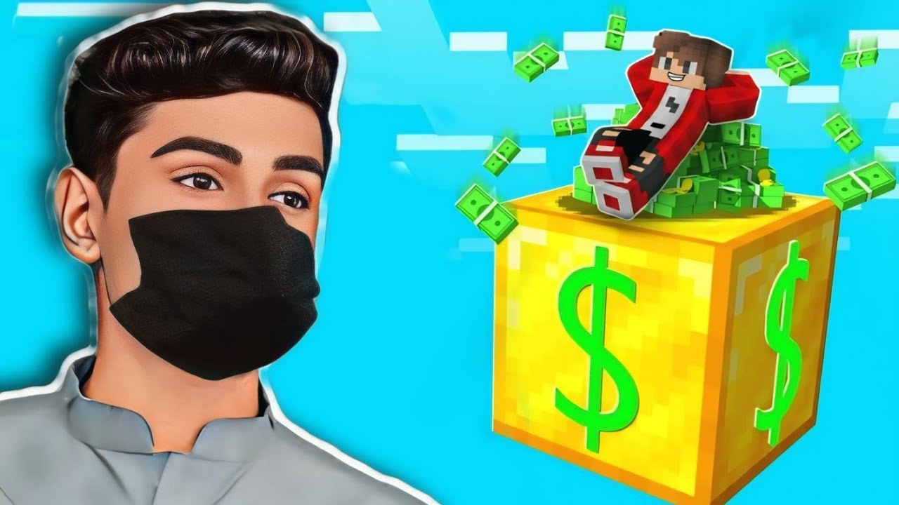 Minecraft But There is only ONE MONEY BLOCK - YouTube