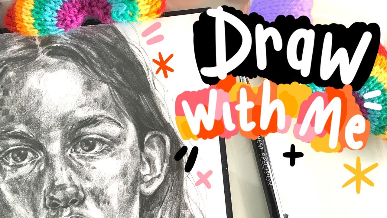Draw With Me! Drawing a Portrait and Having a Chat - YouTube