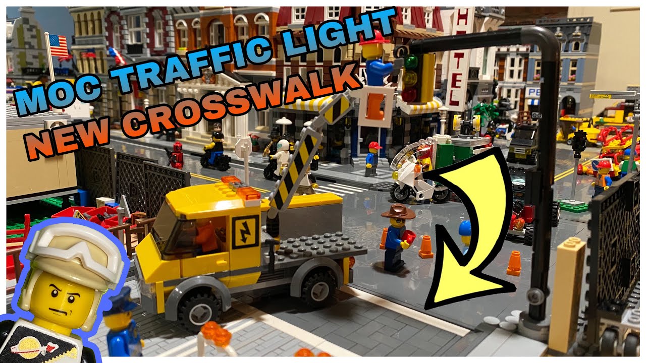 Custom LEGO Traffic lights | Crosswalk | Train Ballast | Mini City ...