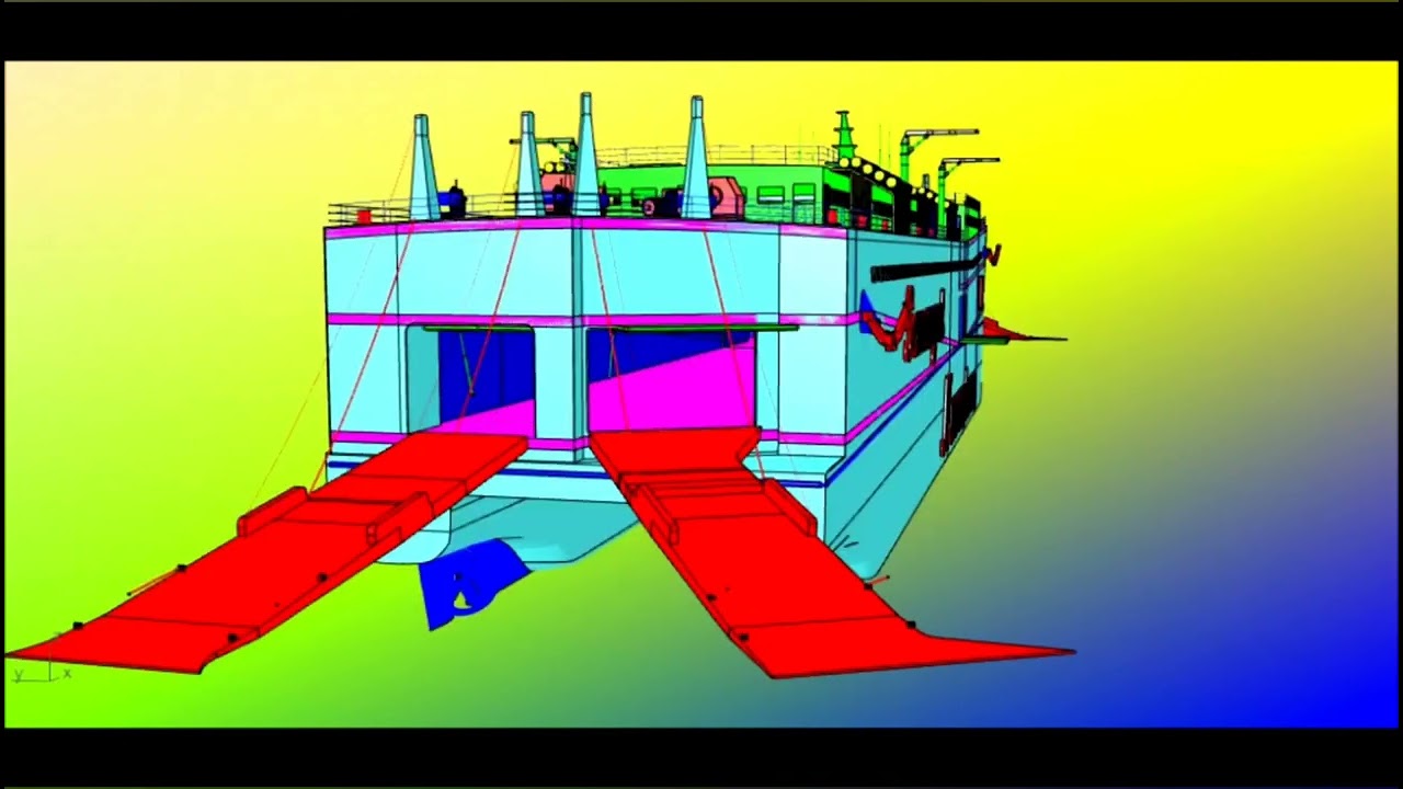 RORO FERRY CATAMARAN 10,000 GRT FOR SUNDA STRAIT CROSSING - YouTube