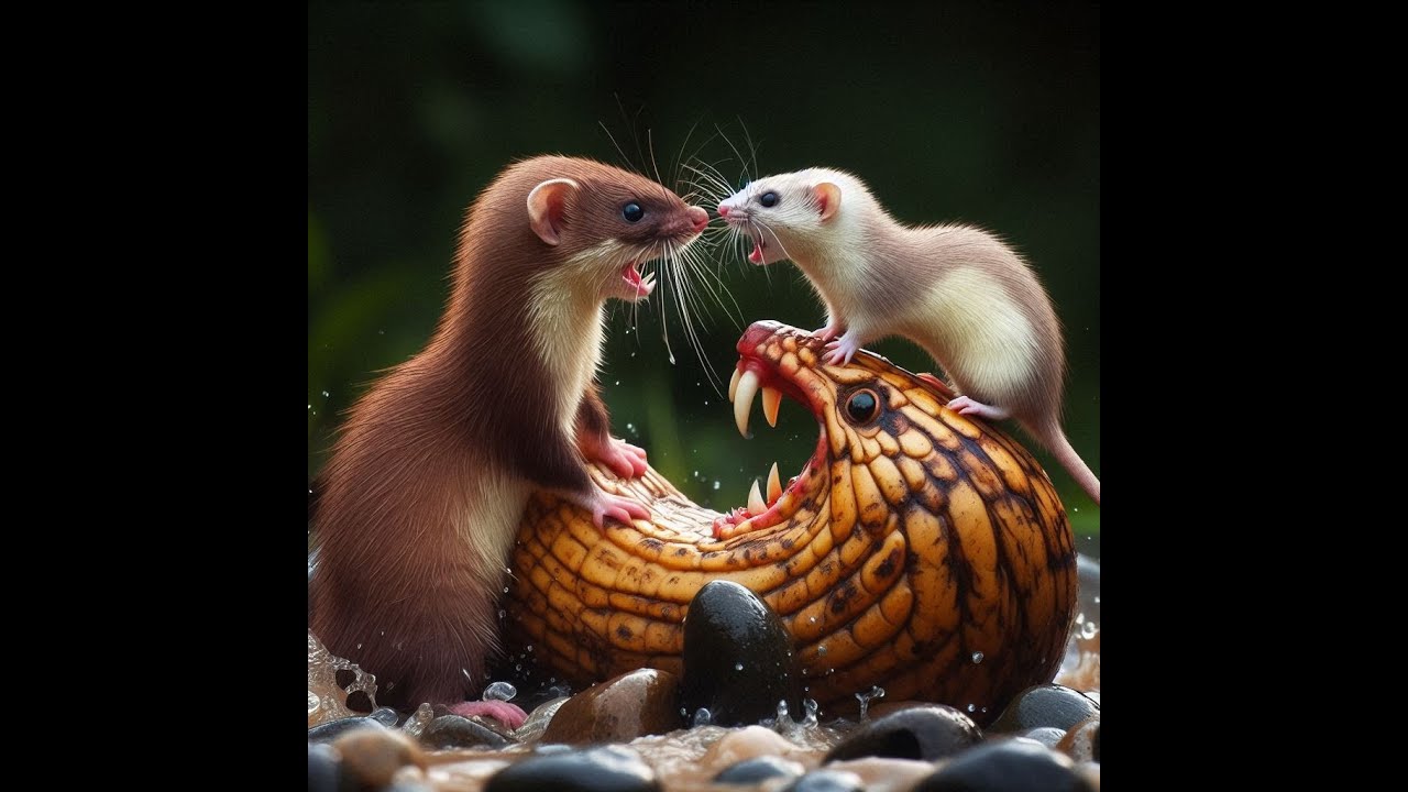 Fighting a weasel with a rat. Ласка проти пацюка. #prostoagro - YouTube