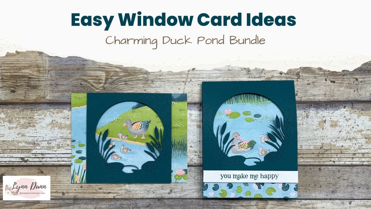 Easy Window Card Making Ideas | Charming Duck Pond - YouTube
