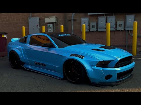 Jrs Widebody Mustang / Inozetek wrap - YouTube