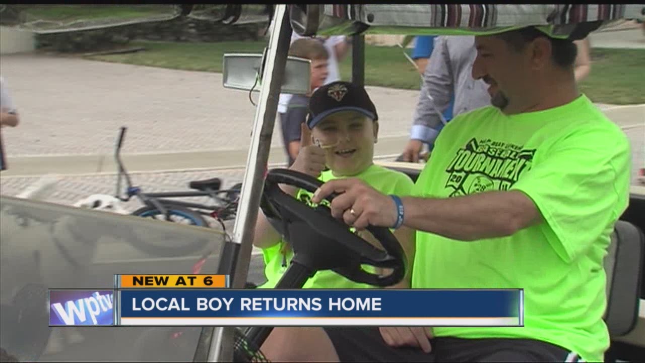 Local boy Cole Malone fighting leukemia, returns home from Boston with ...