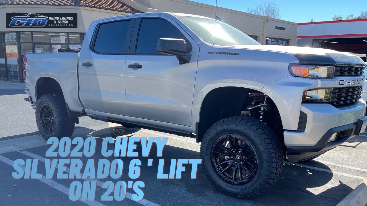 2021 CHEVY SILVERADO GETS A 6 INCH LIFT ON 20'S - YouTube