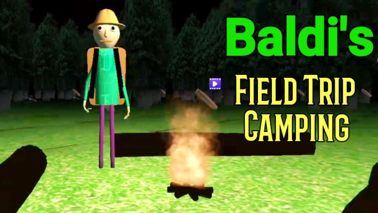 Baldi's Field Trip Camping Full Gameplay - YouTube