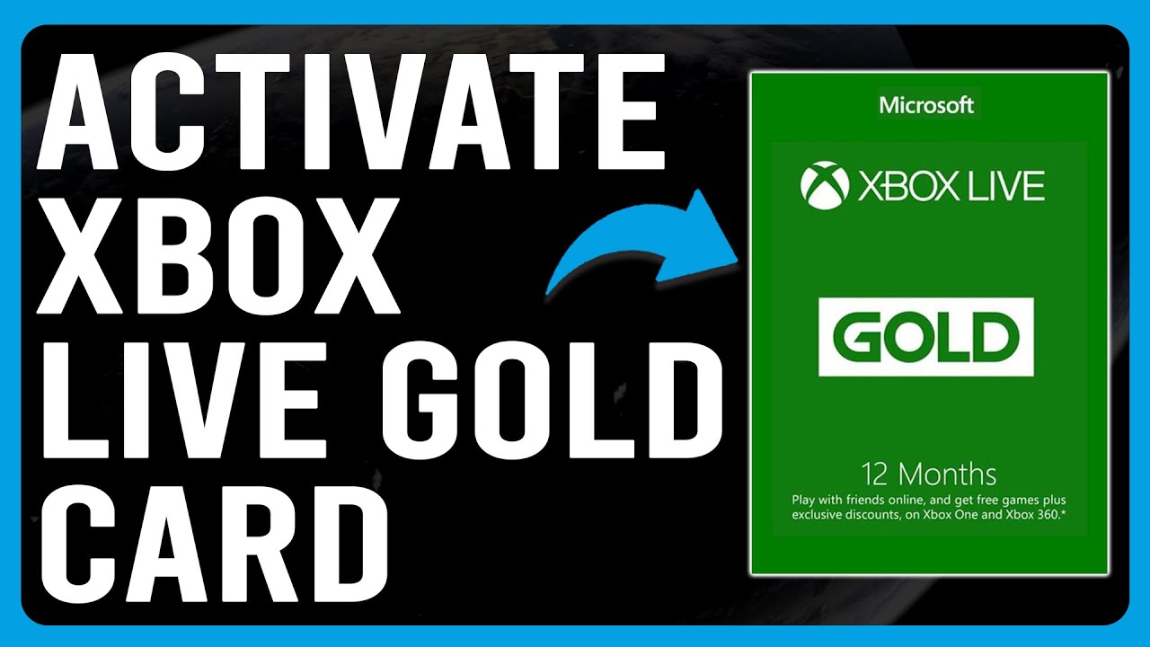 How To Activate Xbox Live Gold Card (How To Redeem Xbox Live Gift Cards ...