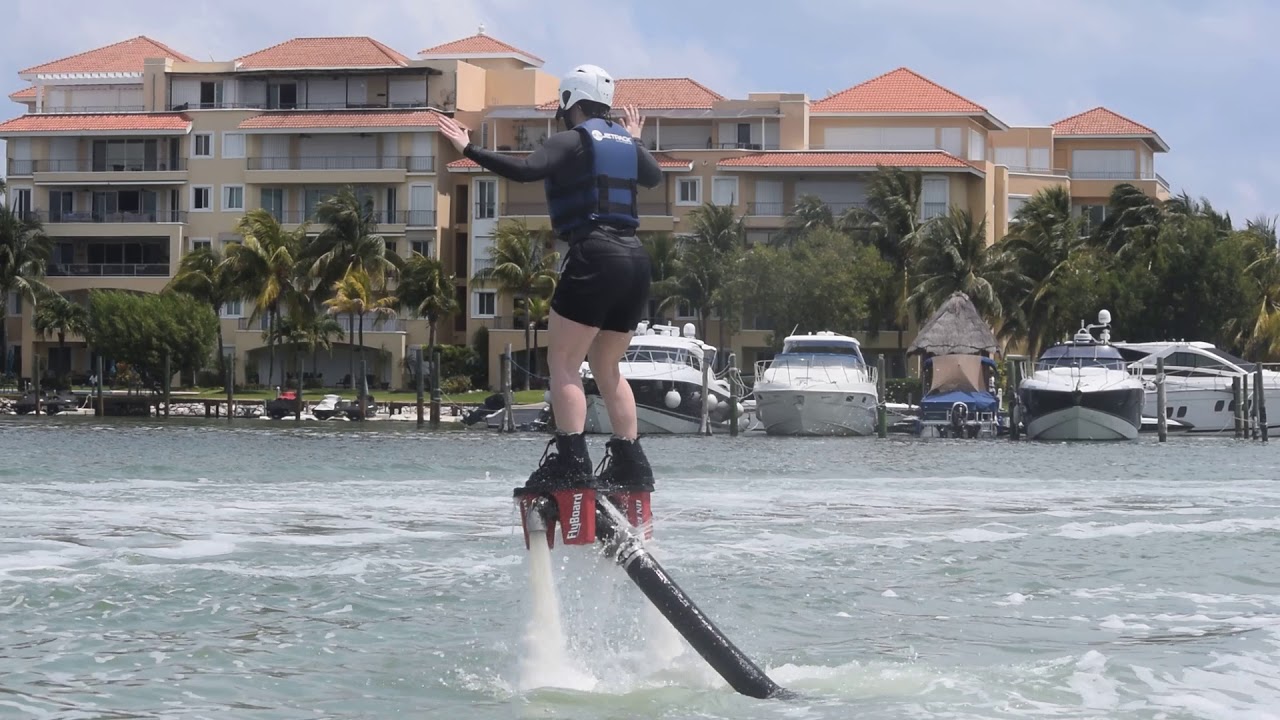 Flyboard in Cancun - YouTube