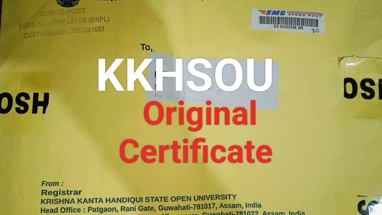 UNBOXING KKHSOU (Krishna Kanta Handique State Open University) Original ...