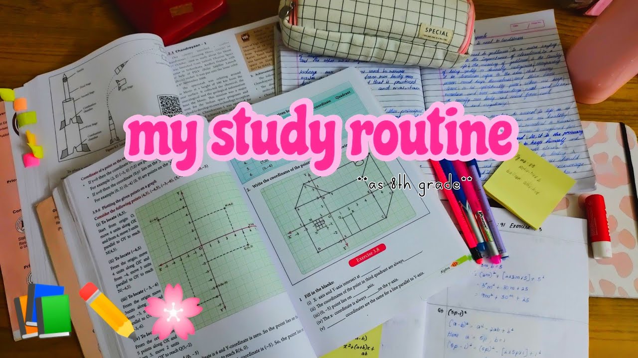 MY STUDY ROUTINE ️💫 || *homeworks* || GRADE 8TH || Priya Tharshini🌟 ...