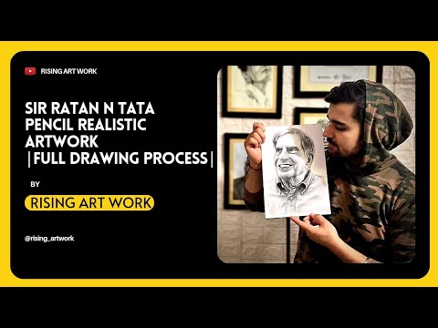 Photo Realistic Pencil Artwork Tribute To Sir Ratan N Tata | A Complete ...