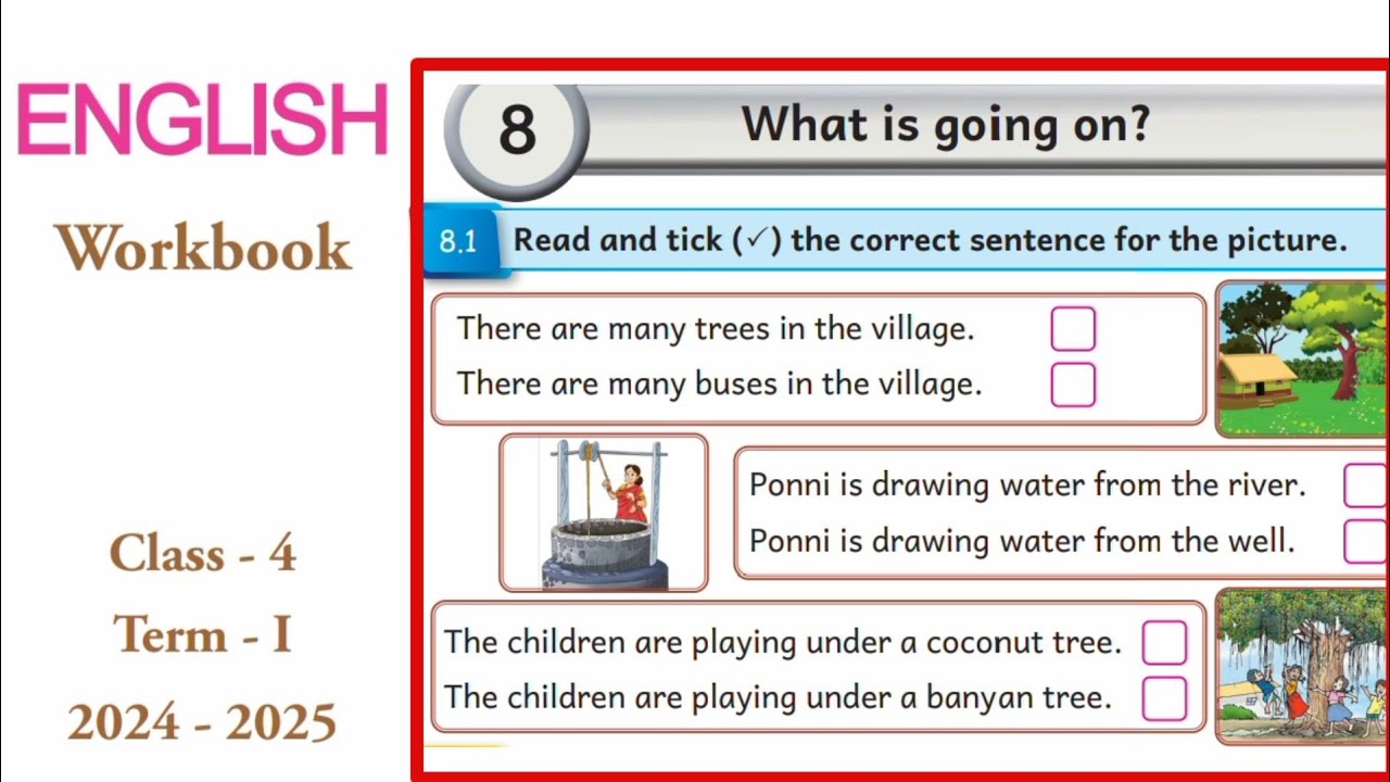 EE 4th standard English work book answers Unit 8 What is going on ...